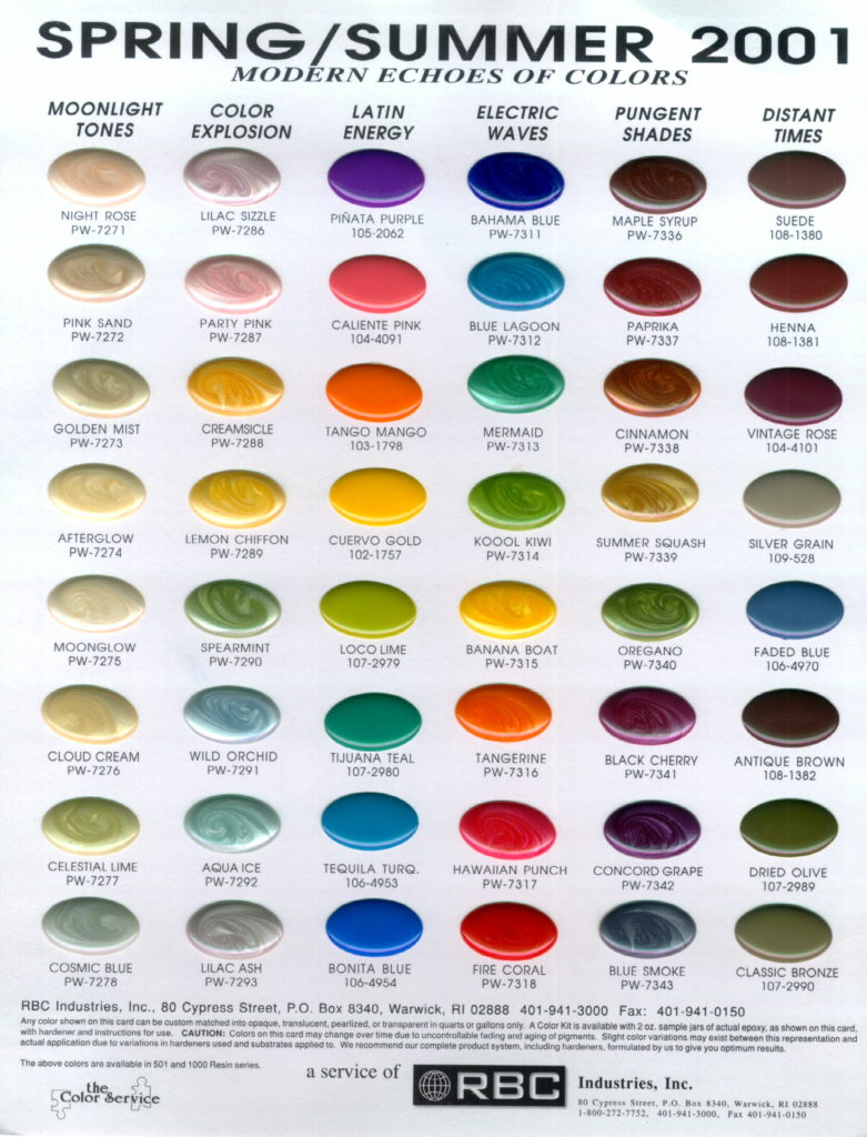 Color Cards - RBC Industries