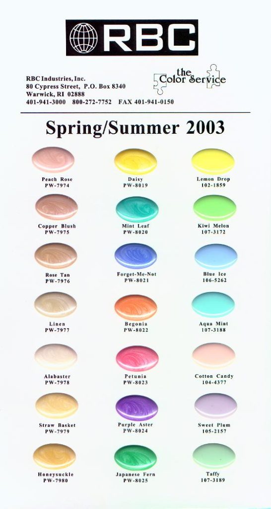 Color Cards - RBC Industries